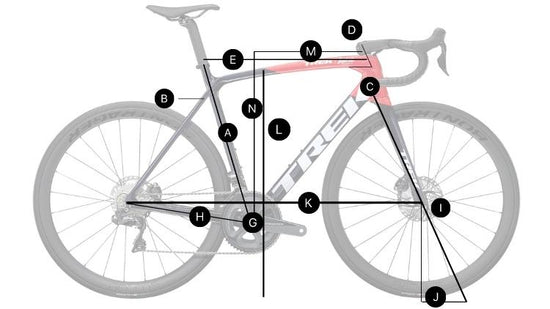 Trek Emond Bike Frame Size Diagram and Chart with Metric CM and Inches ...